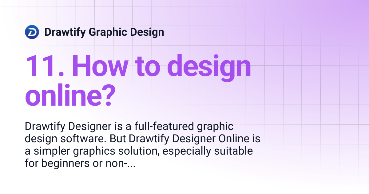 11. How to design online? | Drawtify Graphic Design